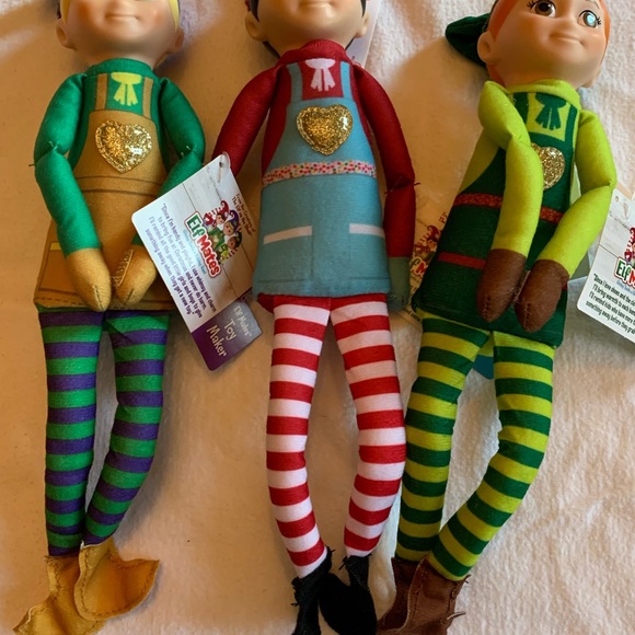 ELF | Toys | Elf Mates 3 Doll And Book Set Chef Cobbler Toy Maker ...
